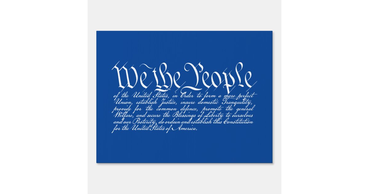 We the People Sign | Zazzle