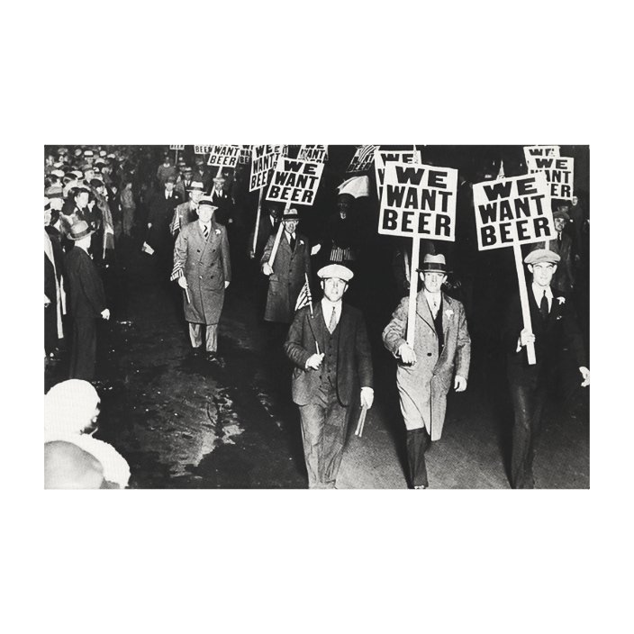 We Want Beer Prohibition Protest Canvas Print | Zazzle.com