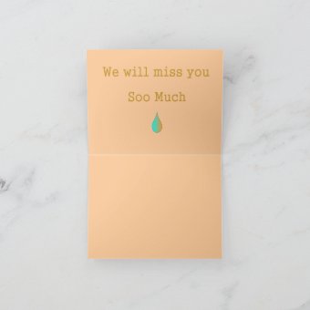 We Will Miss You> Farewell Card | Zazzle