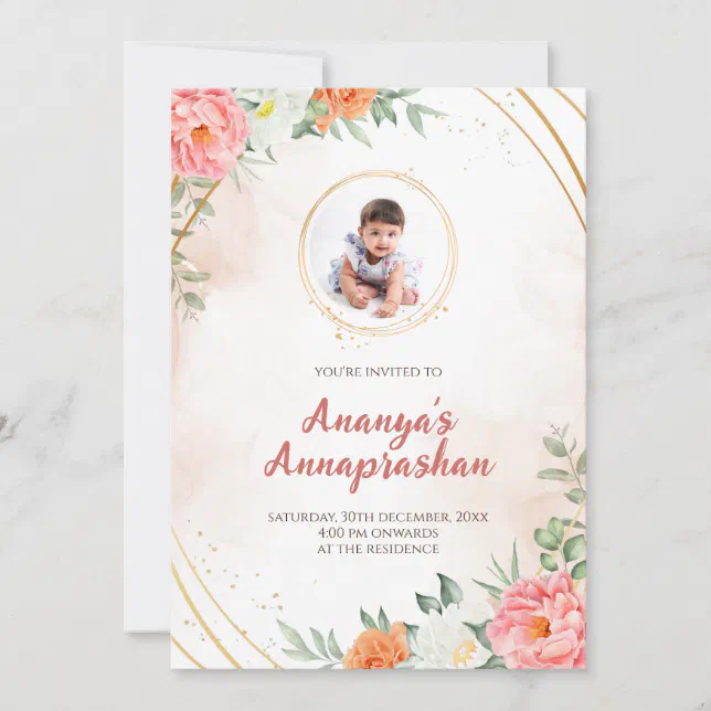 Weaning ceremony invite & Annaprasan invitation | Zazzle