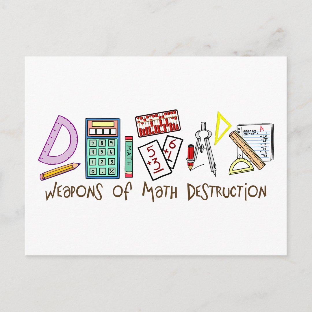 Weapons Of Math Destruction Postcard | Zazzle