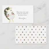 Wear a Face Mask Request Zebra Baby Shower Enclosure Card | Zazzle