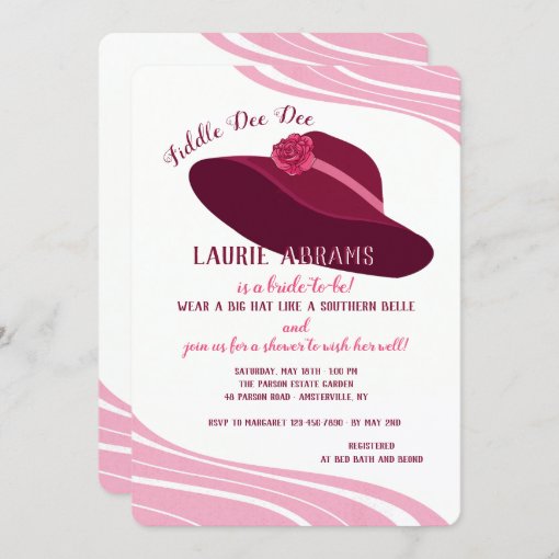 Wear A Hat Invitation | Zazzle