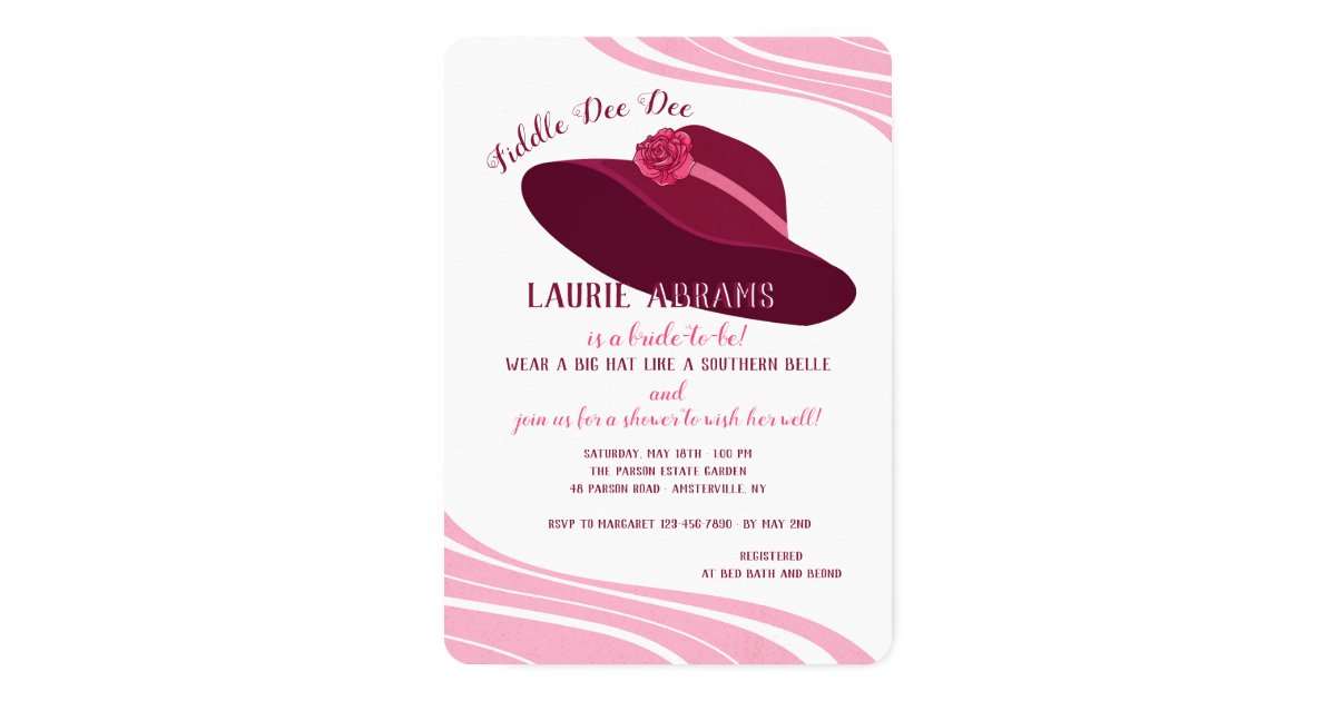 Wear A Hat Invitation Zazzle wear-a-hat-invitation-zazzle