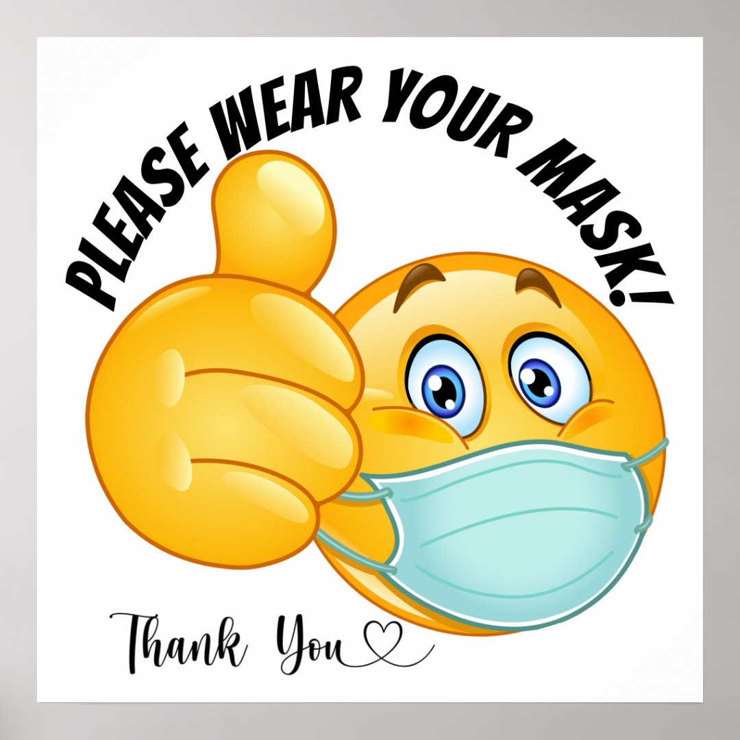 WEAR YOUR MASK POSTER | Zazzle