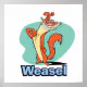 Weasel Proud Character Graphic Poster | Zazzle