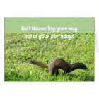 The Birthday Weasel - a funny birthday poem Card | Zazzle.com