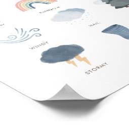 Weather Chart Educational Classroom Decor | Zazzle