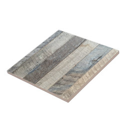 Weathered Boards Wood Plank Background Texture Ceramic Tile | Zazzle