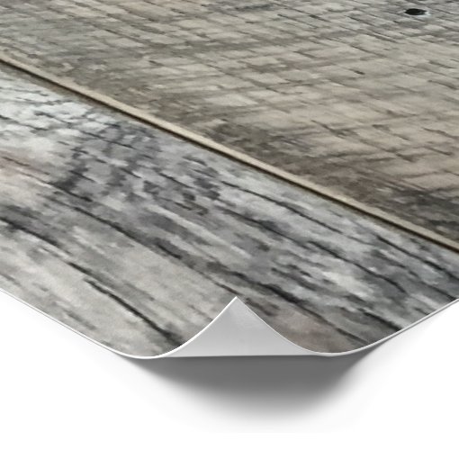 Weathered Boards Wood Plank Background Texture Poster | Zazzle