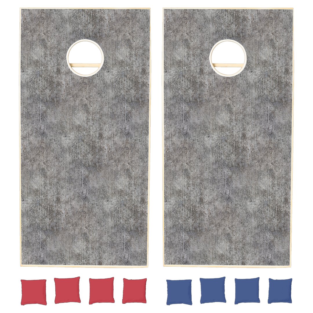 Weathered Grey Cement Sidewalk Cornhole Set | Zazzle