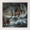 Weathered Old Seaman Smoking a Pipe Jigsaw Puzzle | Zazzle