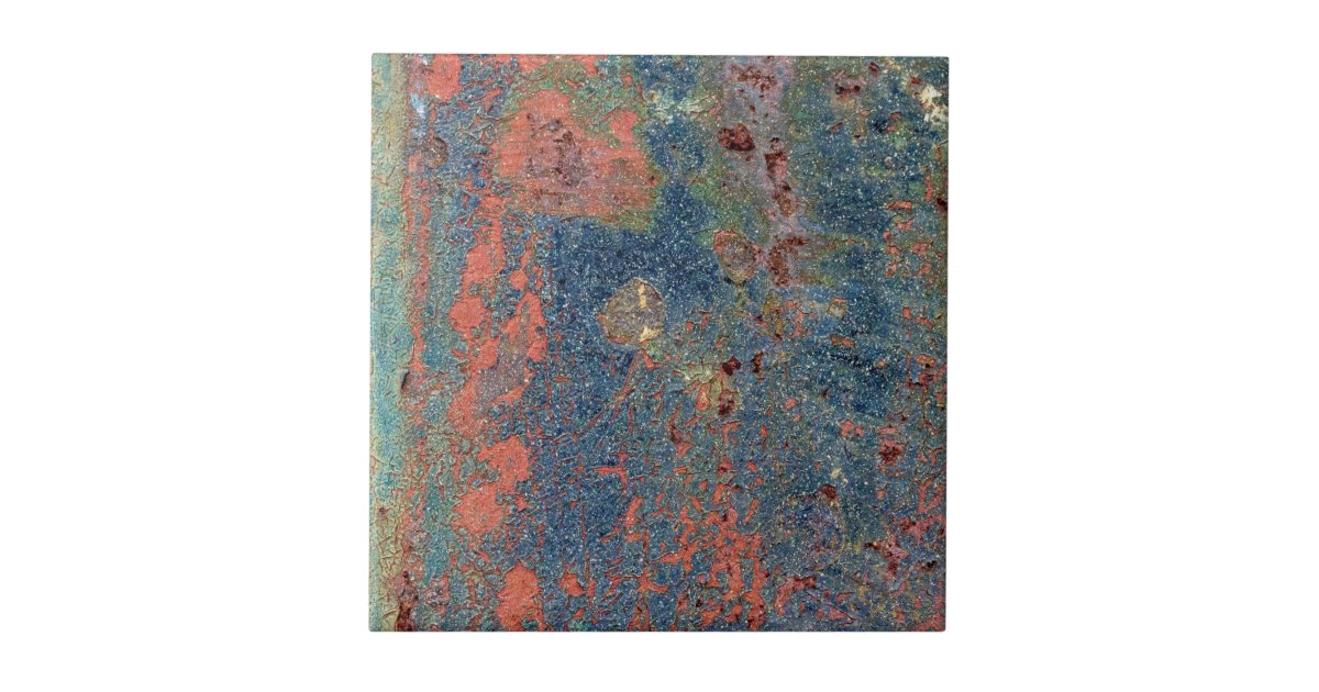 Weathered Rusty Metal Texture Tile | Zazzle