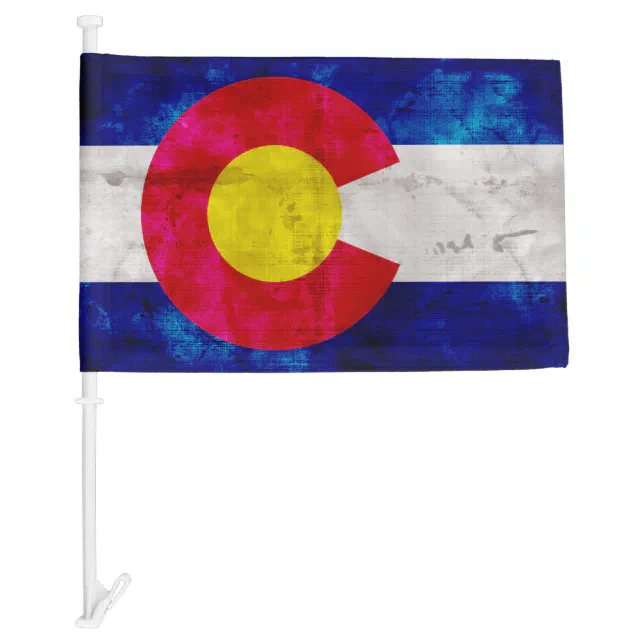 Weathered Vintage Colorado State Flag | Zazzle