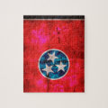 Weathered Vintage Tennessee State Flag Jigsaw Puzzle | Zazzle