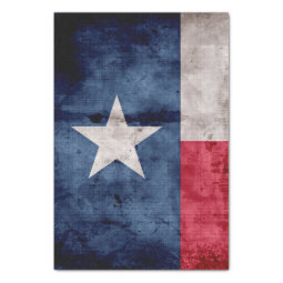Weathered Vintage Texas State Flag Tissue Paper | Zazzle