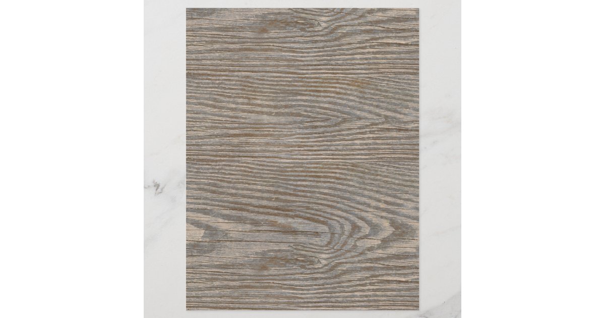 Weathered Wood Rustic Beige Scrapbook Paper | Zazzle