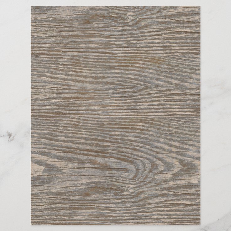 Weathered Wood Rustic Beige Scrapbook Paper | Zazzle