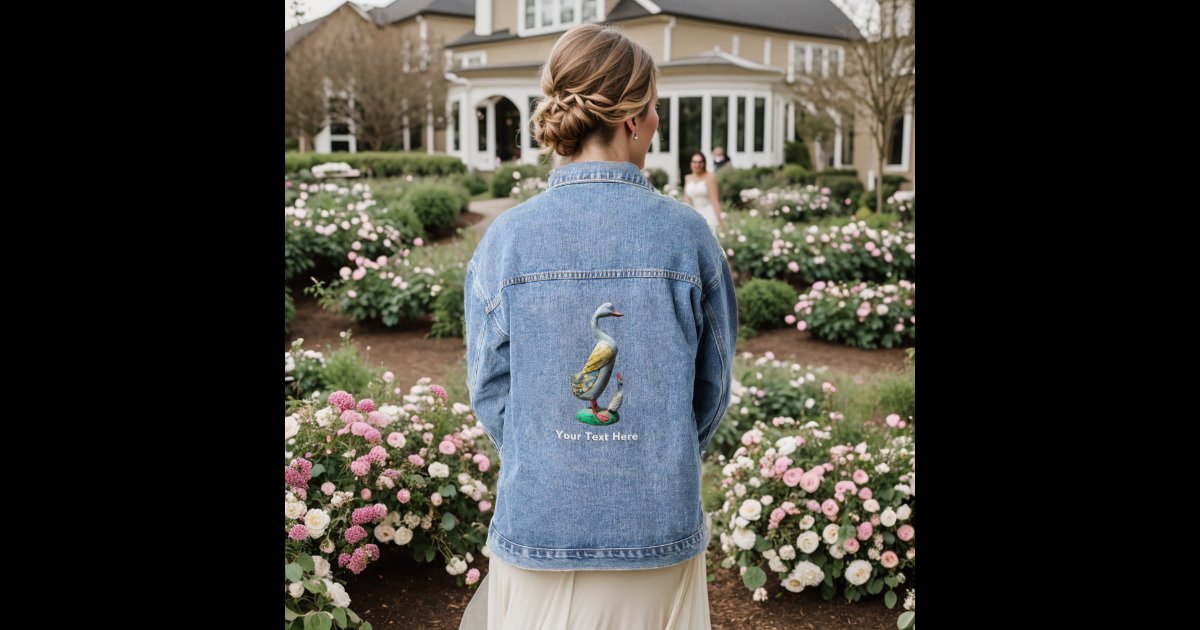 Weathered Wooden Ducks Denim Jacket | Zazzle