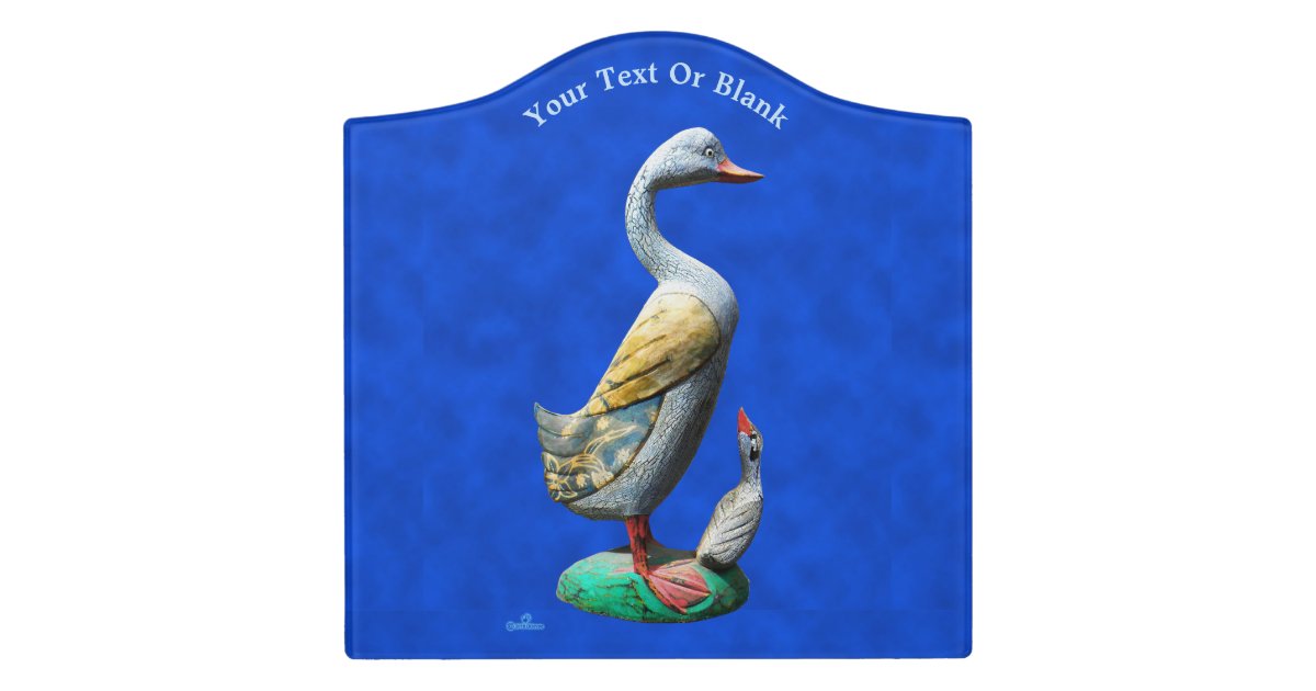Weathered Wooden Ducks Door Sign | Zazzle