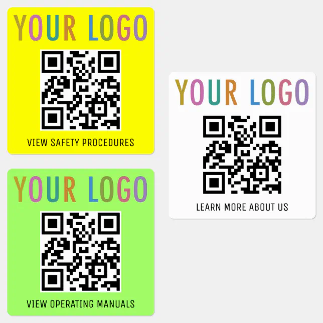 Weatherproof QR Code Labels for Construction Logo | Zazzle