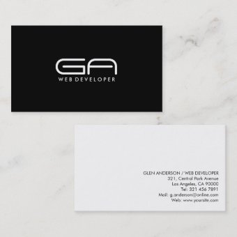 Web Developer - Business Cards | Zazzle