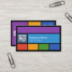 Web Developer - Colorful Tiles Creative Business Card | Zazzle