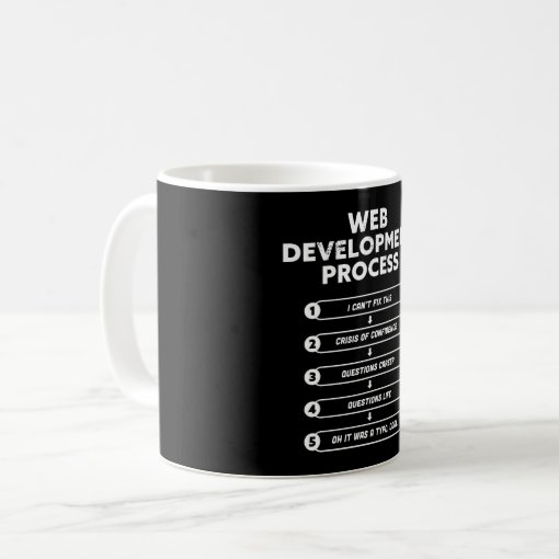 Web Development Process Coding Geek Gift Coffee Mug | Zazzle