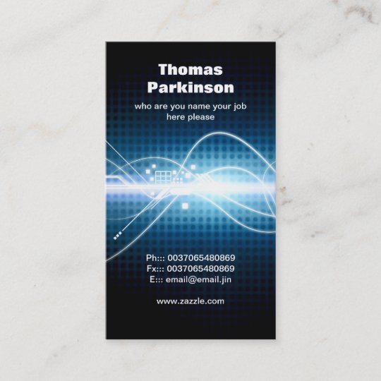 web hi tech business card | Zazzle.com