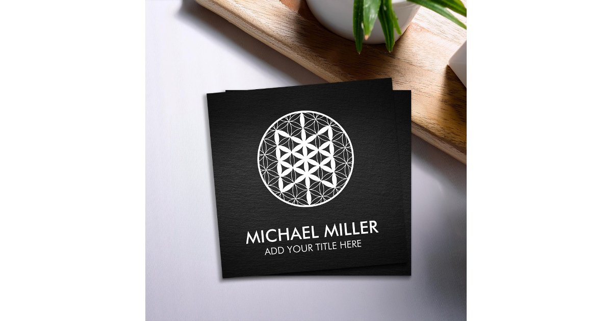 Web of Wyrd in flower of life Business Card | Zazzle