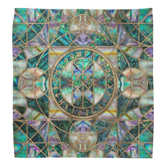 Web of Wyrd The Matrix of Fate -Abalone Shell Bandana | Zazzle.com
