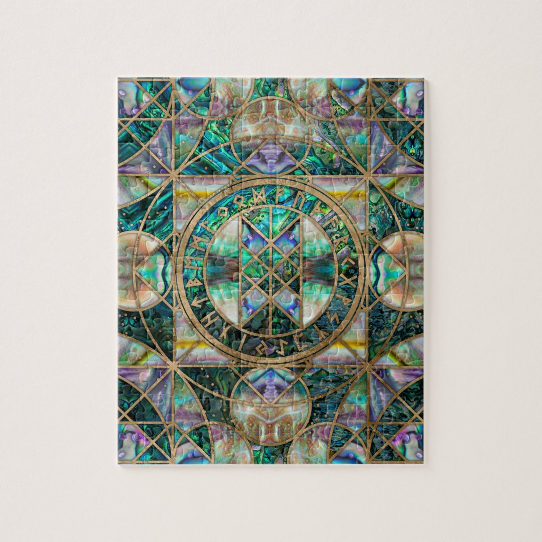 Web of Wyrd The Matrix of Fate -Abalone Shell Jigsaw Puzzle | Zazzle