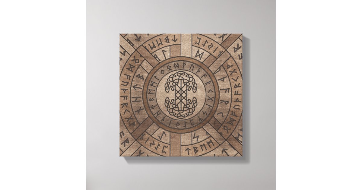 Web of Wyrd The Matrix of Fate and Tree of life Canvas Print | Zazzle