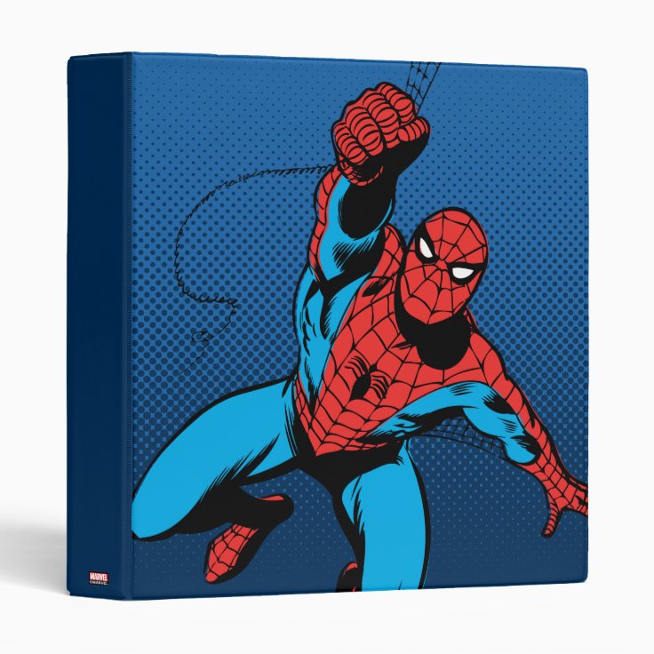Web-Swinging Spider-Man 3 Ring Binder | Zazzle