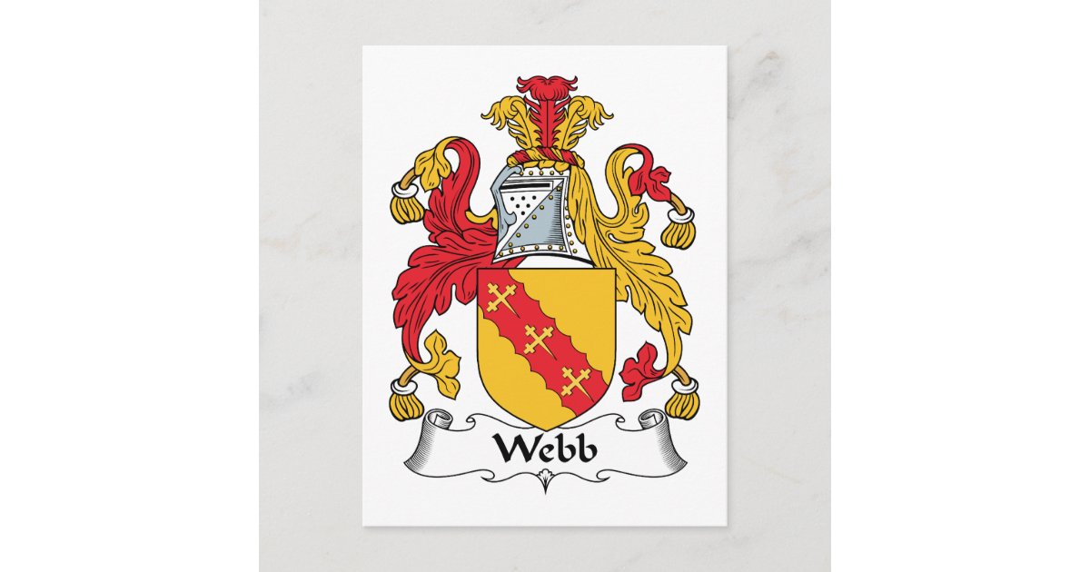 Webb Family Crest Postcard | Zazzle