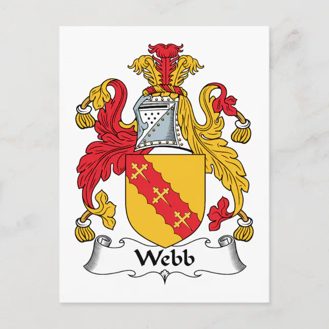 Webb Family Crest Postcard | Zazzle