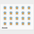 Weber Coat of Arms - Family Crest Square Sticker | Zazzle