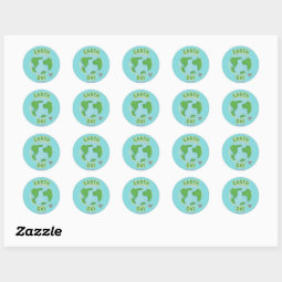 Webkinz Earth Day Classic Round Sticker | Zazzle
