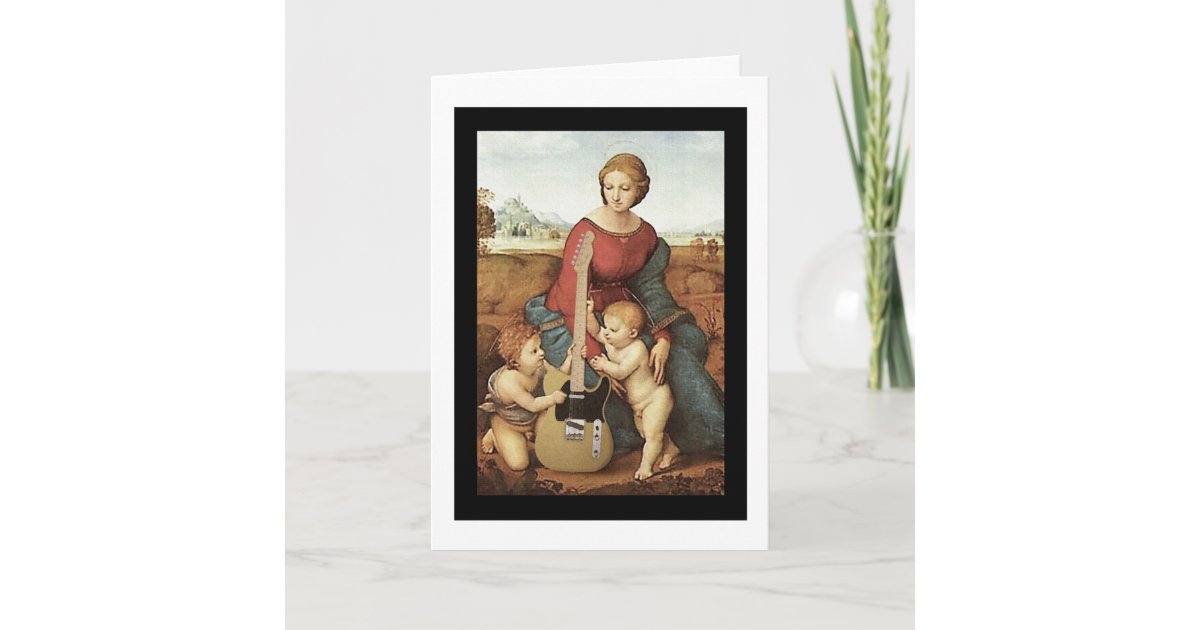 Webstrings Tele and Angels Card | Zazzle