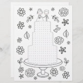 Wedding Activity Dot Game Coloring Page | Zazzle