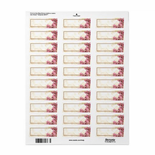 Wedding Address and Return Address Labels | Zazzle