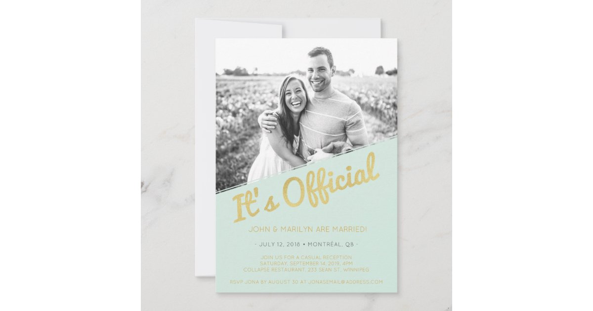 Wedding Announcement and Invitation | Zazzle