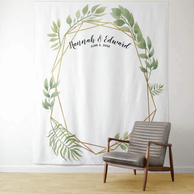 Wedding backdrop, photo prop, custom geometric | Zazzle