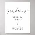 Wedding Bathroom Sign, Minimalist Restroom Sign | Zazzle