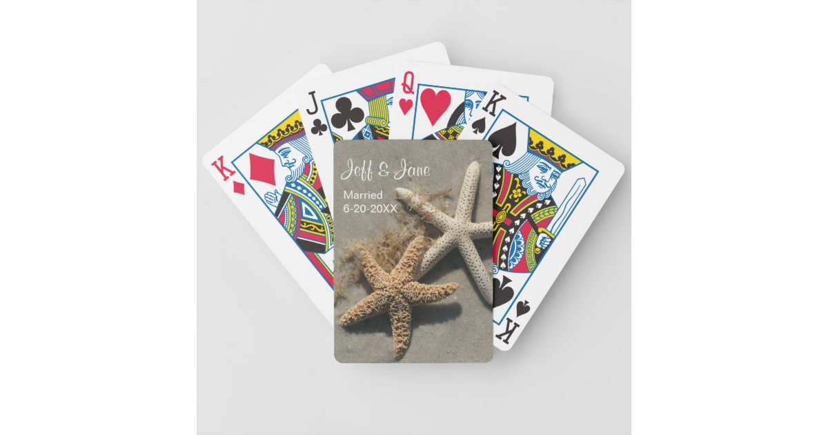 Wedding Beach Theme Playing Cards | Zazzle.com