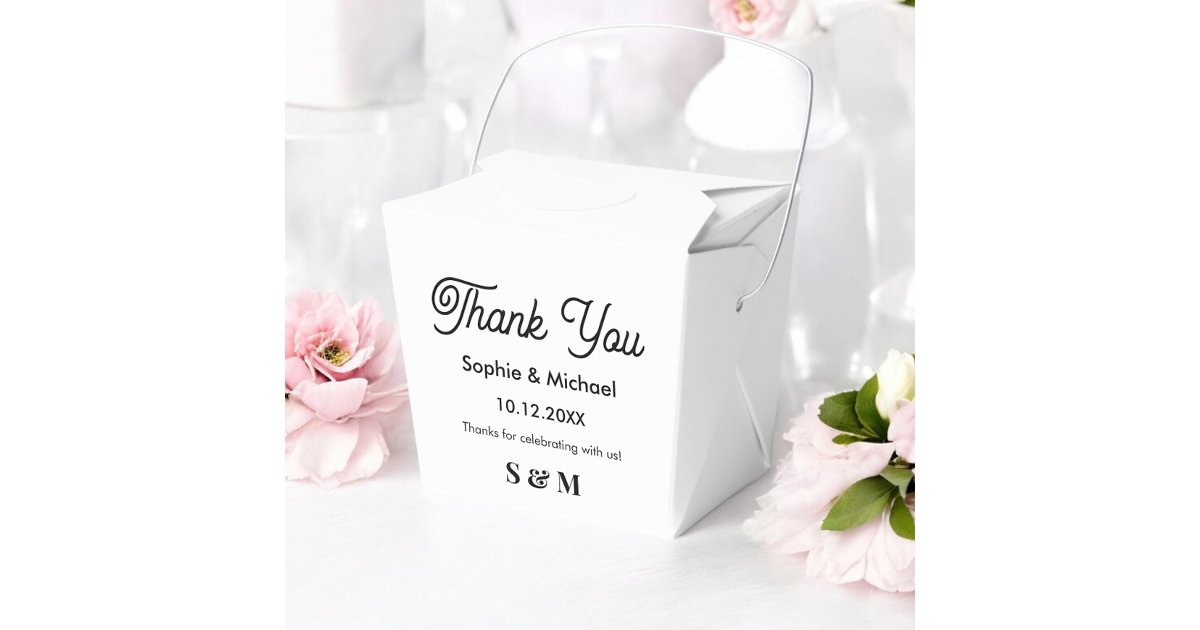 Wedding Black White Bride Groom Favor Boxes | Zazzle