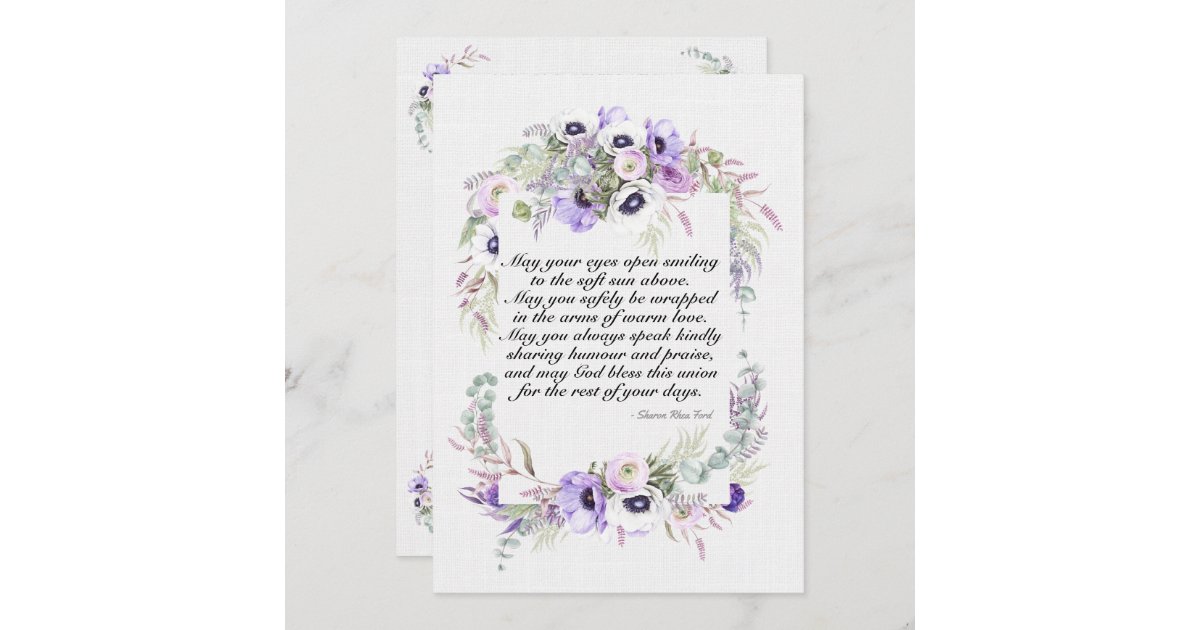 Wedding Blessing Invitation Zazzle Wedding Blessing Invitation Zazzle
