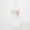 Wedding Blush Pink Floral Water Bottle Label | Zazzle