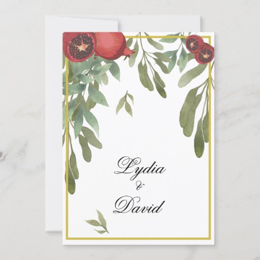 Wedding Botanical Boho Elegant Greenery Invitation | Zazzle