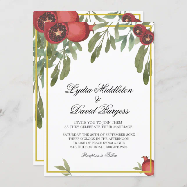 Wedding Botanical Boho Elegant Greenery Invitation | Zazzle